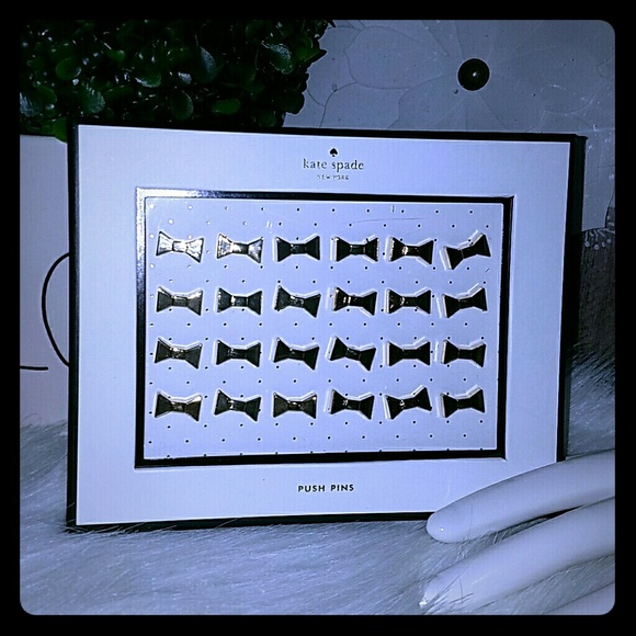 kate spade | Office | Kate Spade Bow Push Pins Set | Poshmark